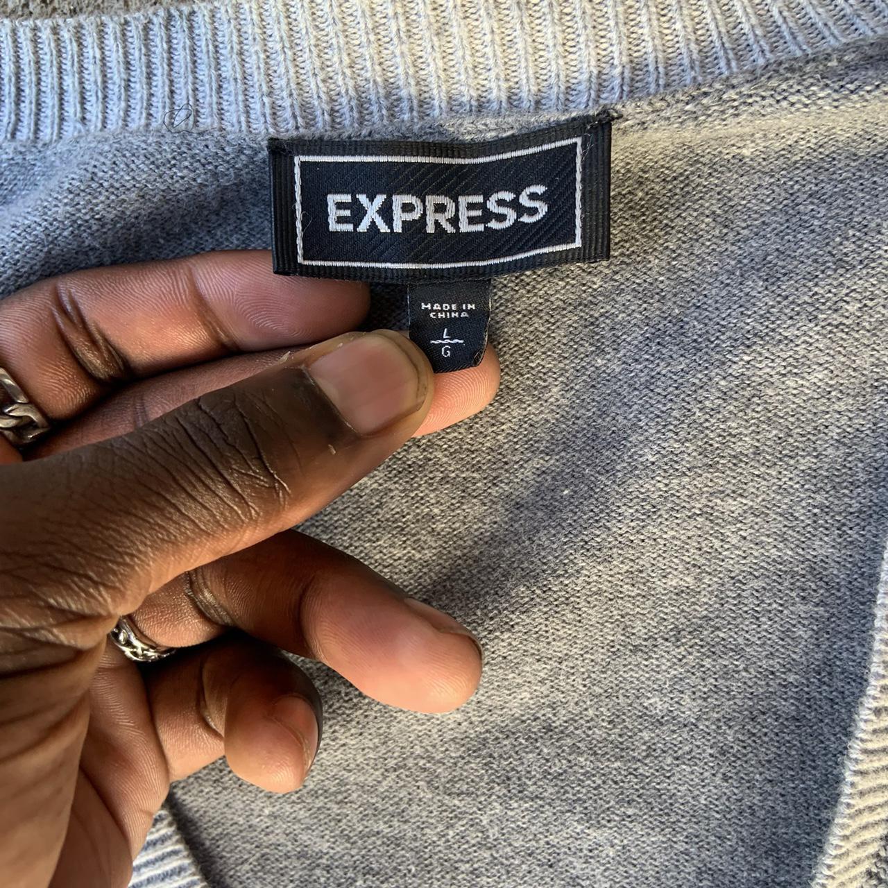 Grey Express Cardigan Cozy cardigan from express,... - Depop