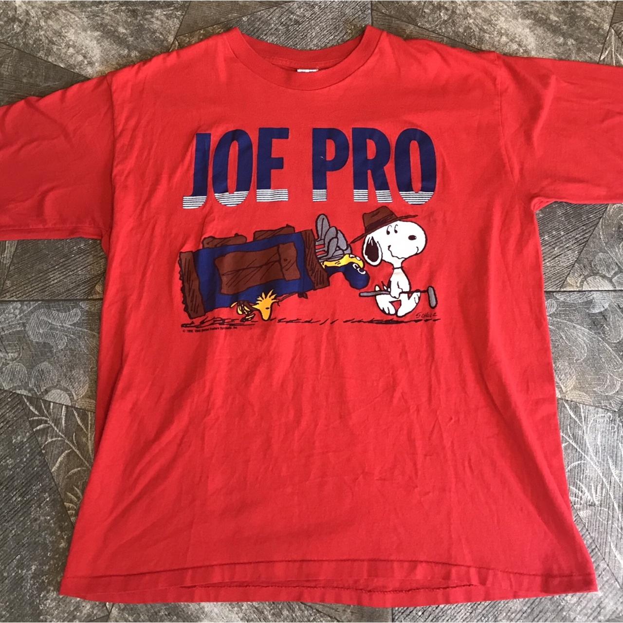 Vintage single stitched joe pro snoopy peanuts... - Depop