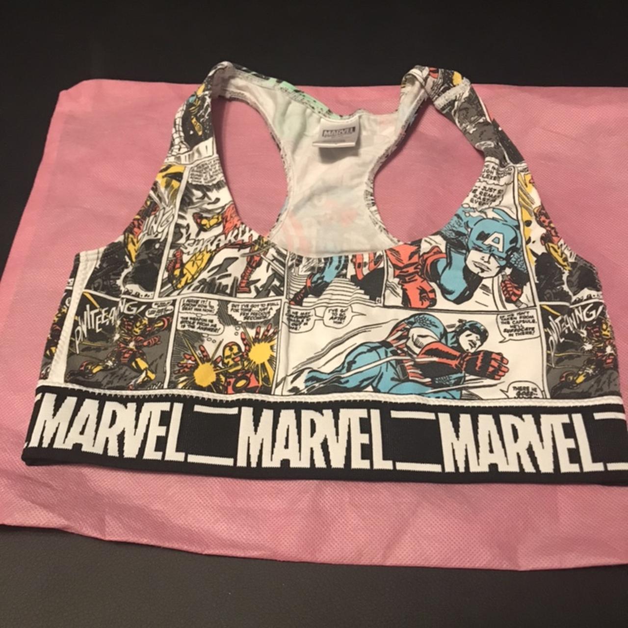 Marvel small sport style bra brand new with out tags... - Depop