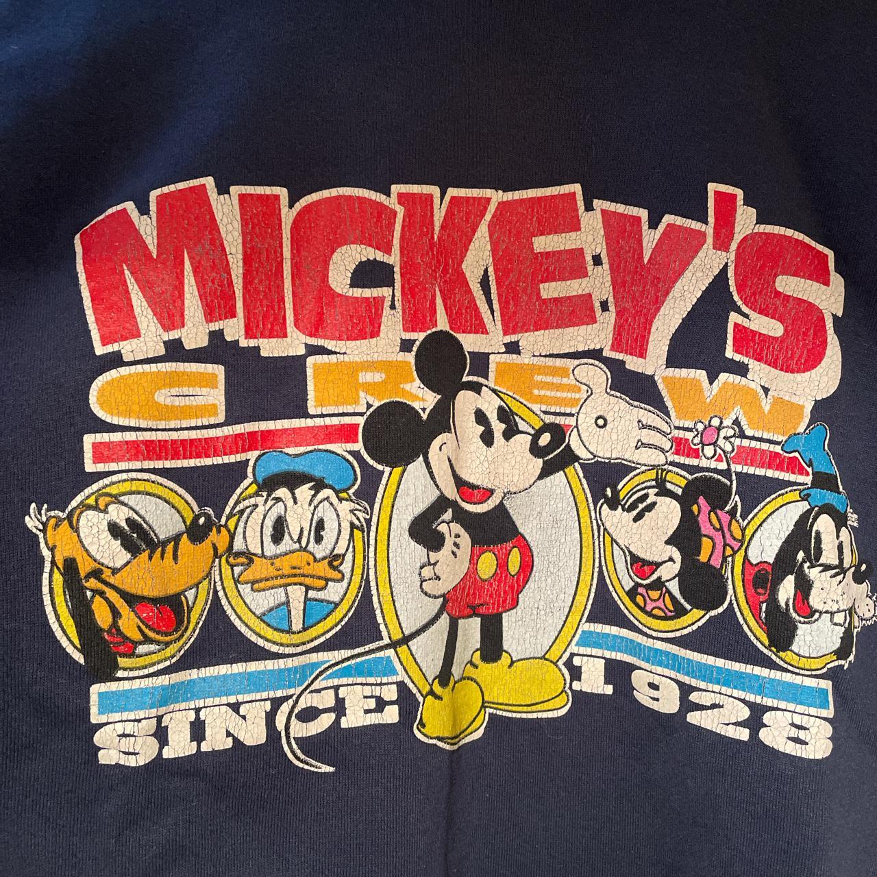 Navy blue vintage Mickey’s Crew sweater. Bought from... - Depop