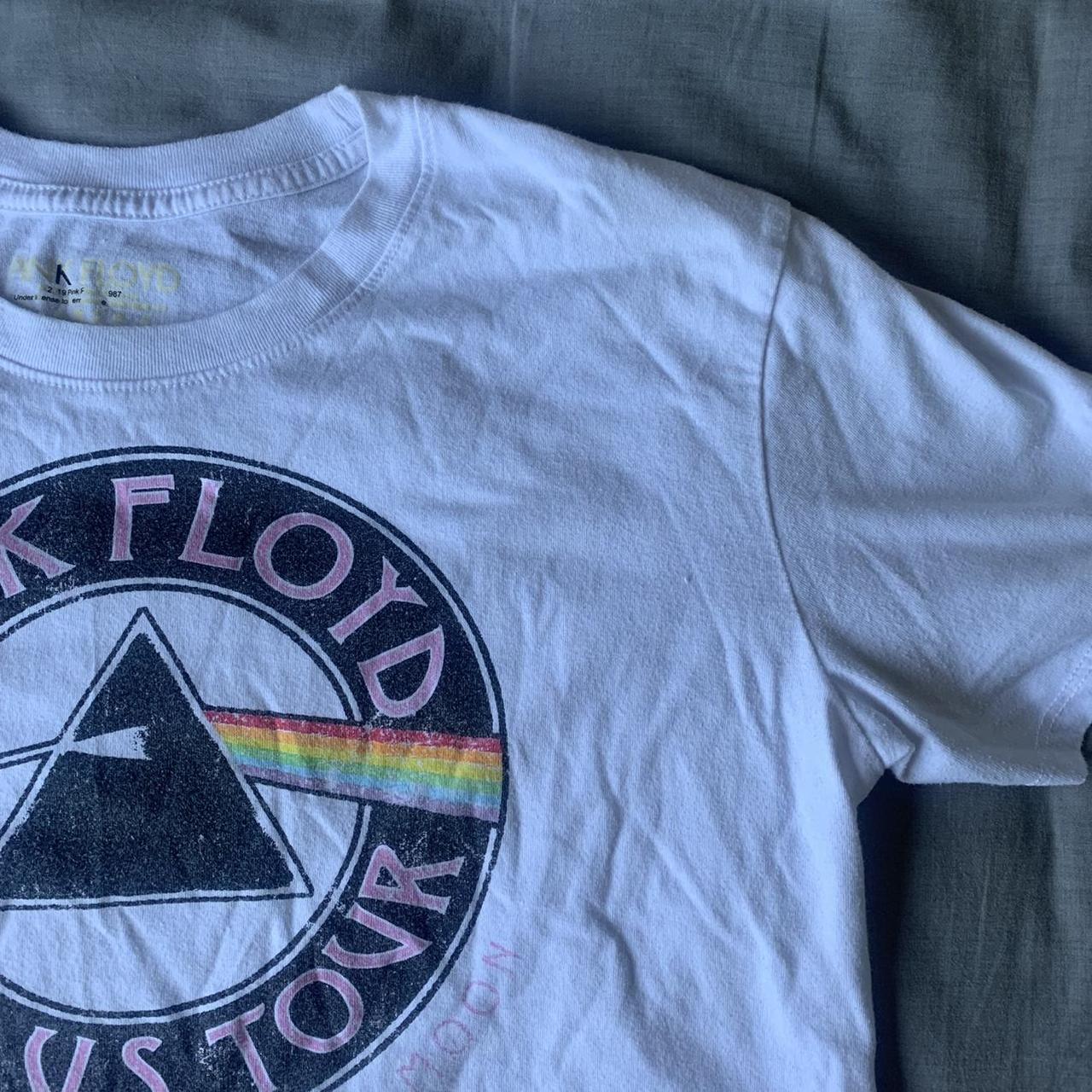 pink floyd crop top! - says medium but probably fits... - Depop