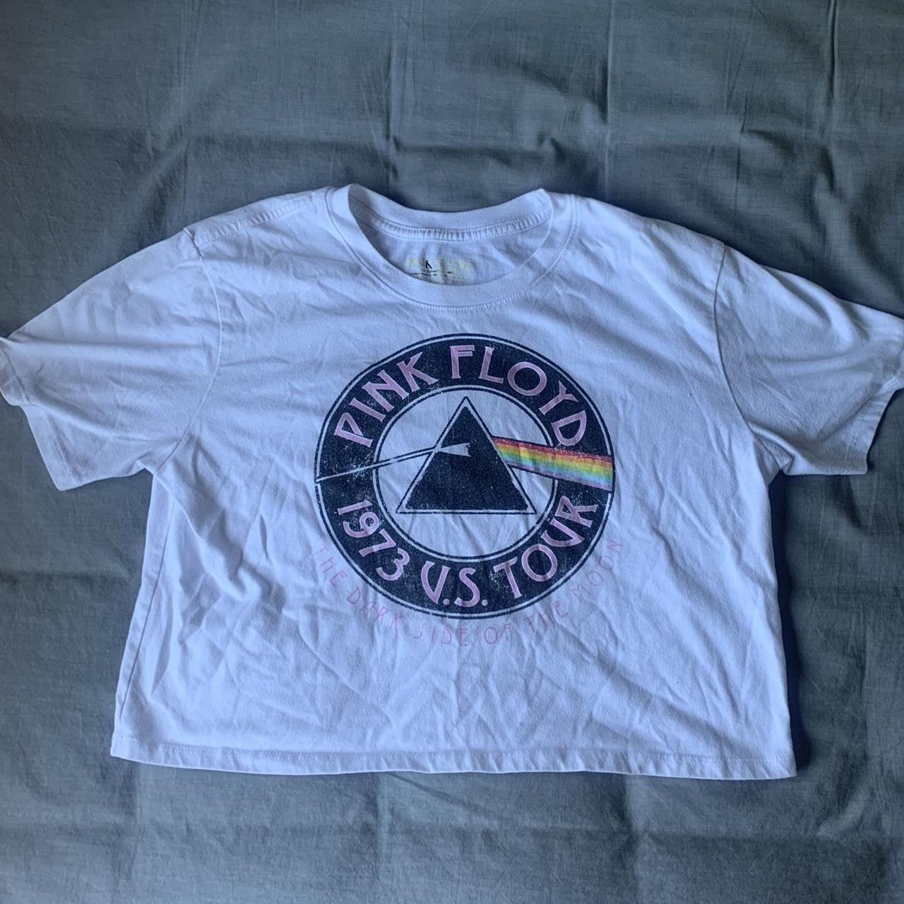pink floyd crop top! - says medium but probably fits... - Depop