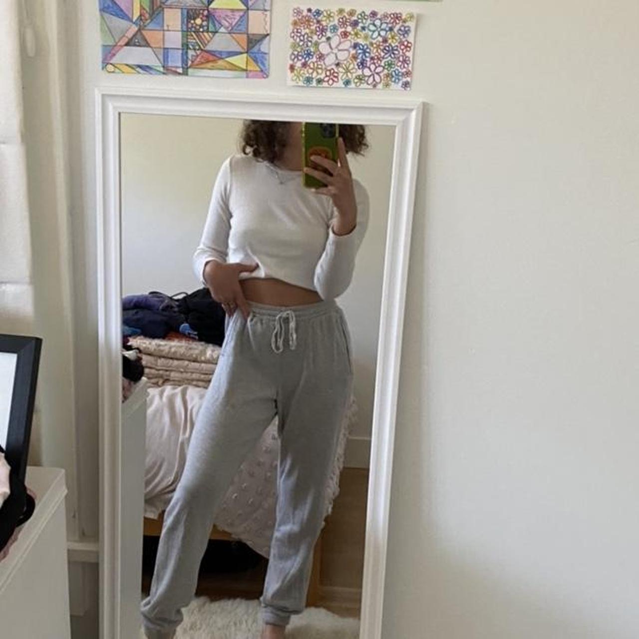 Super cute grey Brandy Melville sweatpants /... - Depop