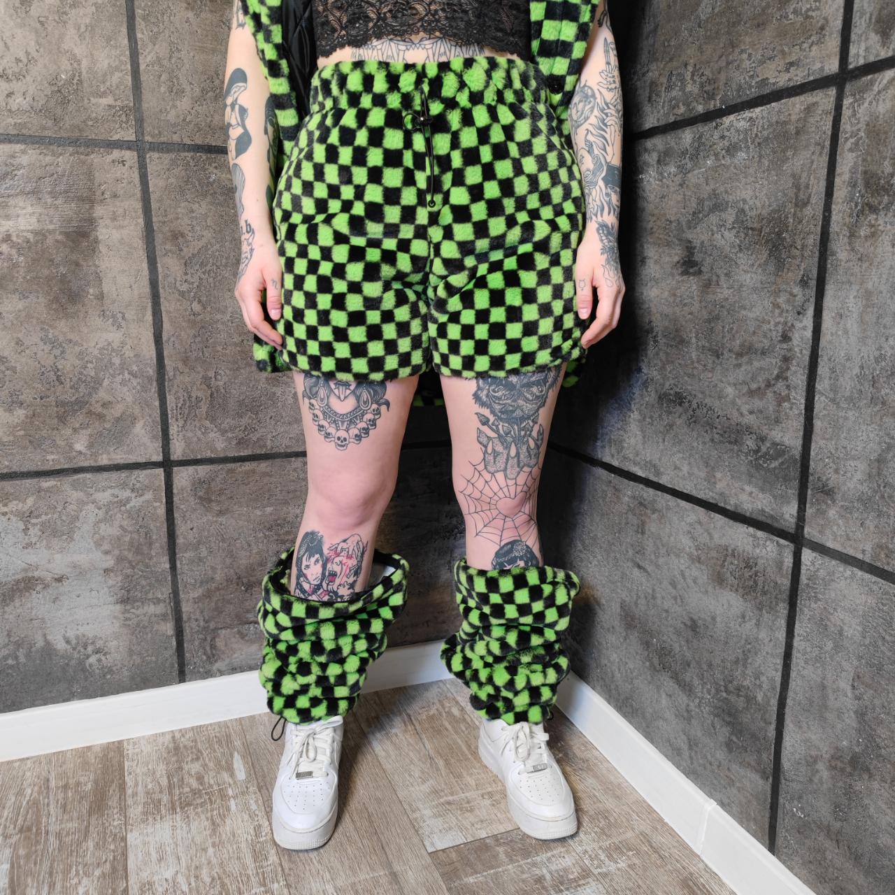 Check fleece detachable joggers premium Unisex loose... - Depop