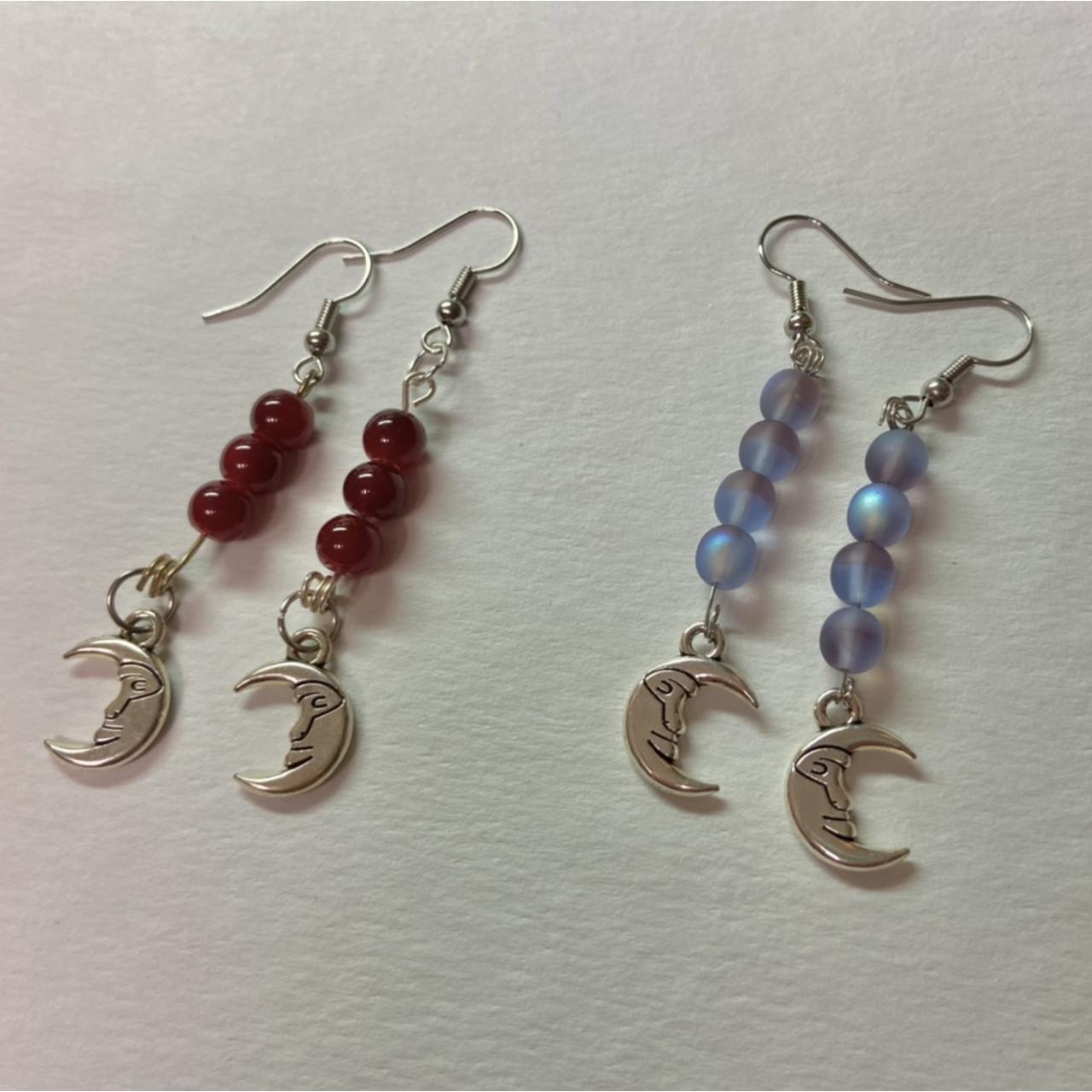Celestial Moons Earrings One pair left-... - Depop