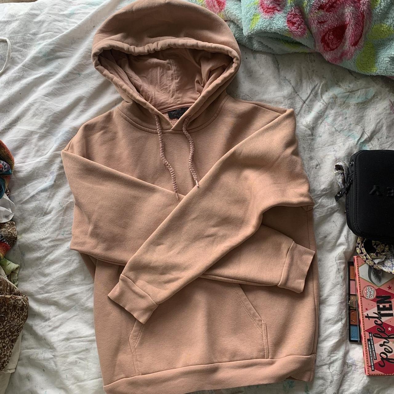 TOPSHOP dusky peach hoodie , size 6 petite 💕 worn... - Depop