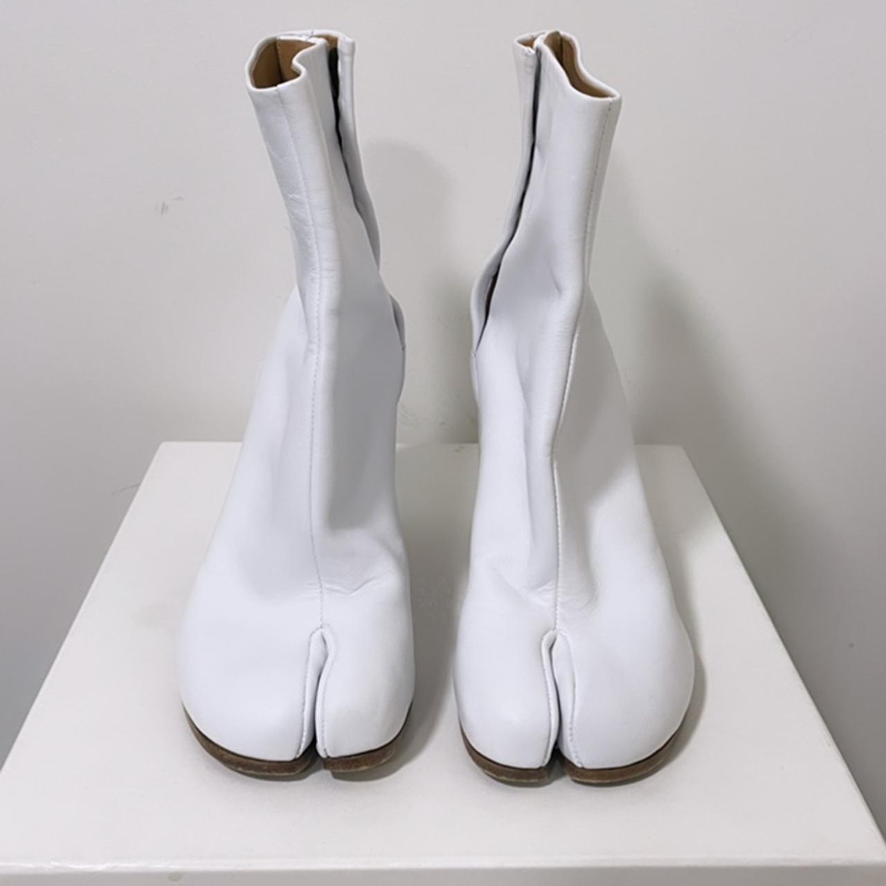 Maison Margiela White Tabi Boots size 35 Bought... - Depop