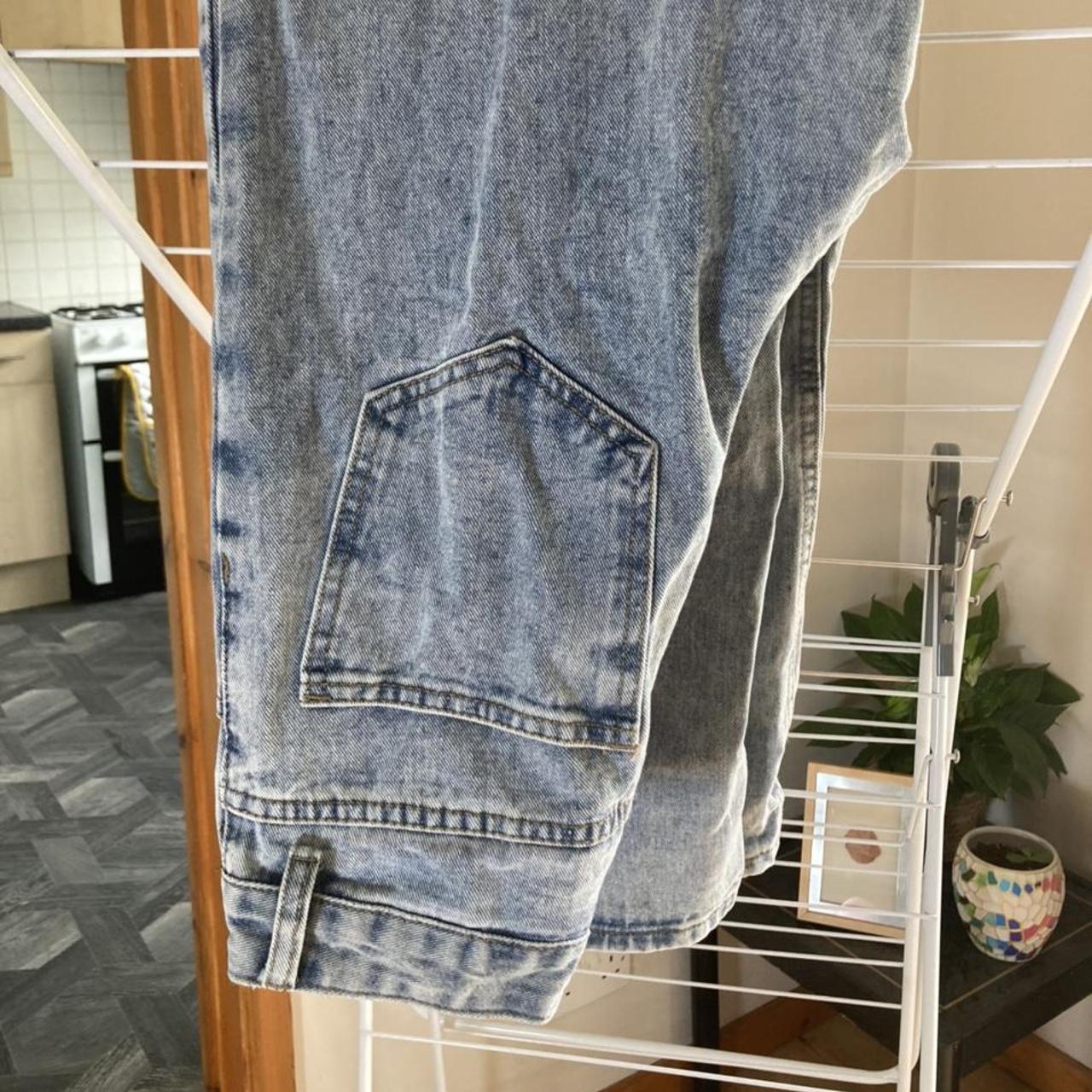 SHEIN high waist denim faded wash look jeans... - Depop