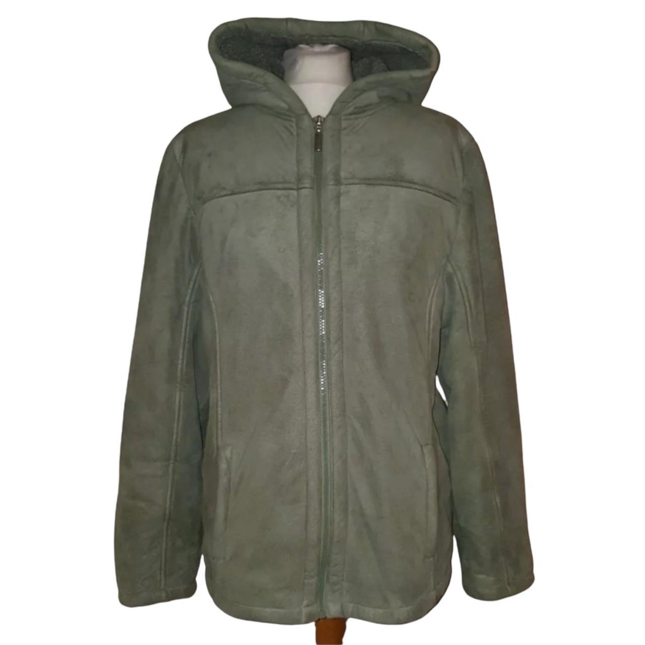 Pure And Natural Womens Jacket Size M Hooded Faux... - Depop