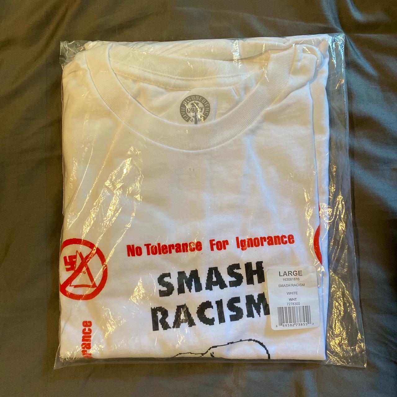 Obey Clothing - Smash Racism, No Tolerance For... - Depop