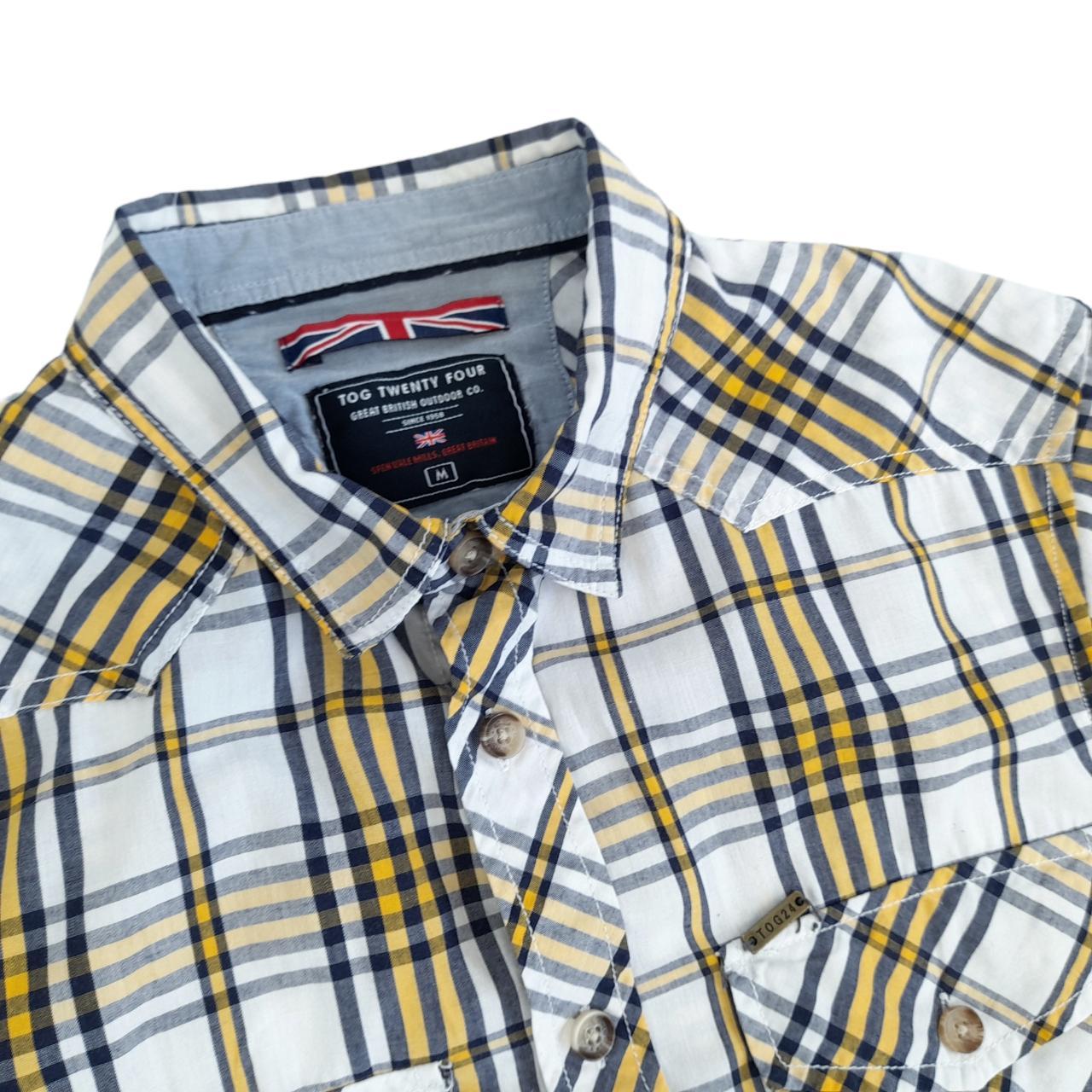 Tog 24 Check Shirt M Short Sleeve Size on label:... - Depop