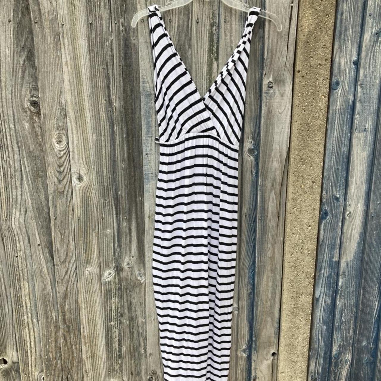 S14 Maxi Brand New Black and White Striped with... - Depop