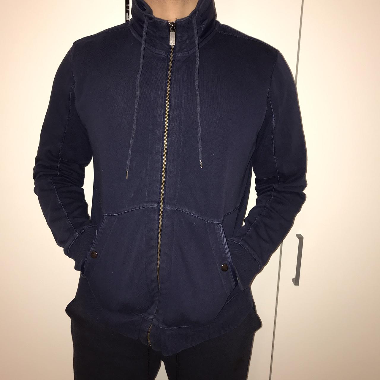Hugo boss zip top size m Navy colour Has a... - Depop