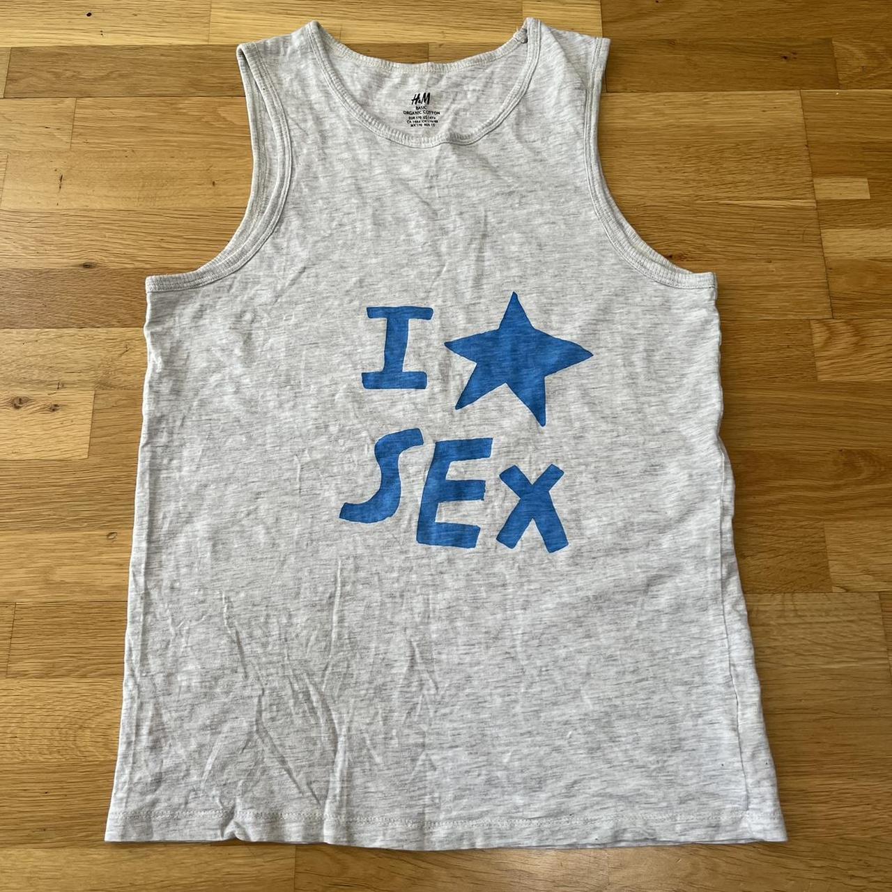 The I ⭐️ Sex Tank Top Screen Printed Tank Top With Depop