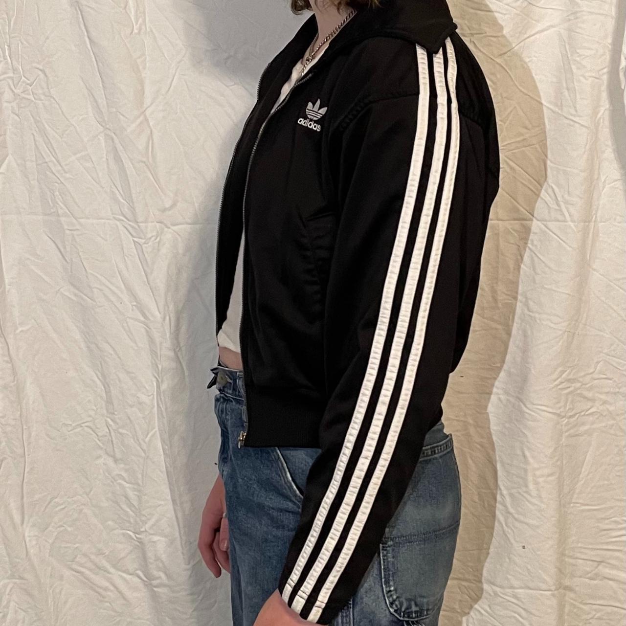 Vintage 80's cropped Adidas track zip up... - Depop