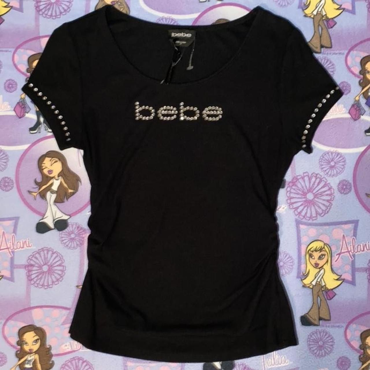 bebe tee -stretchy material - Depop