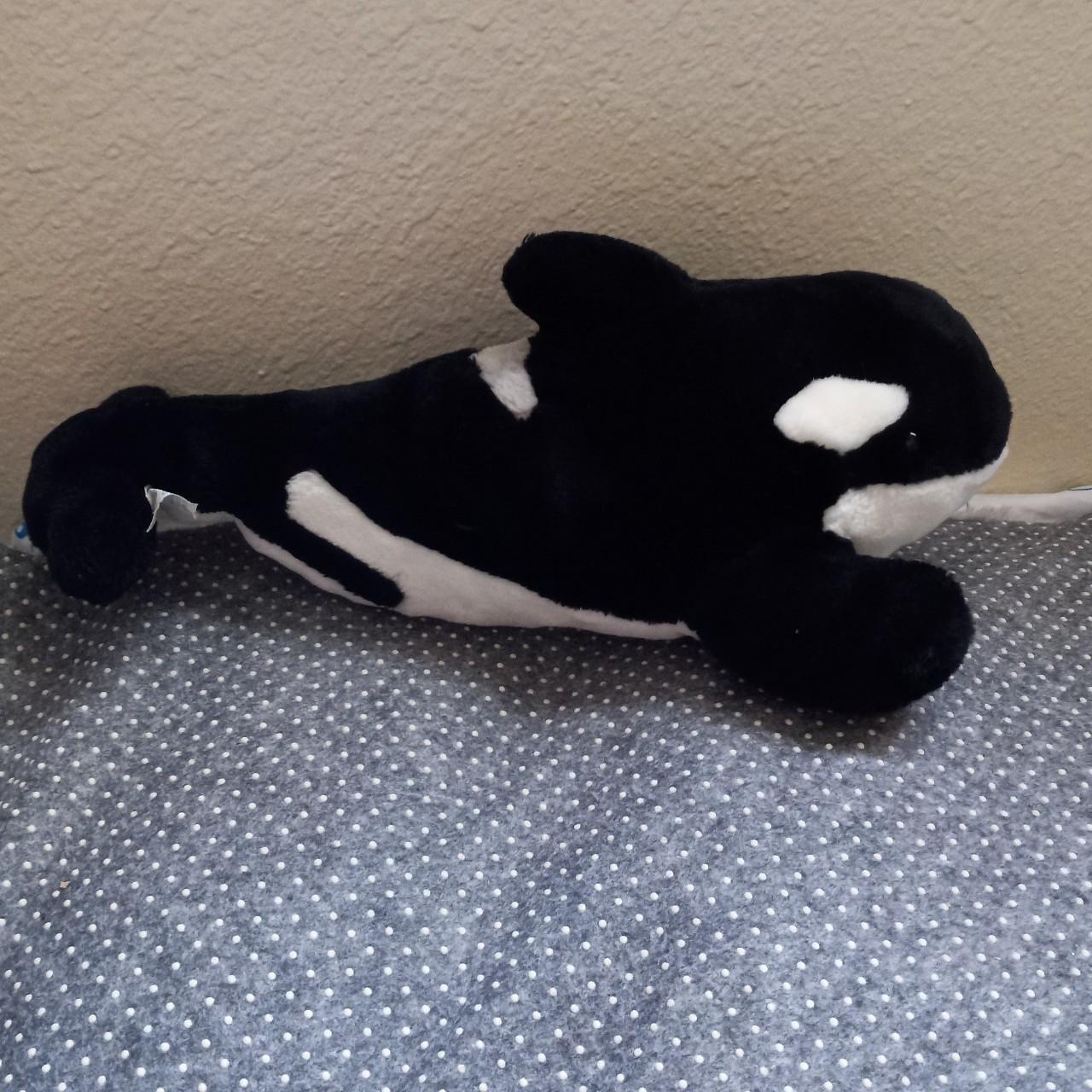 Orca whale plush Size: 14" #orca #plush #whale #toy - Depop