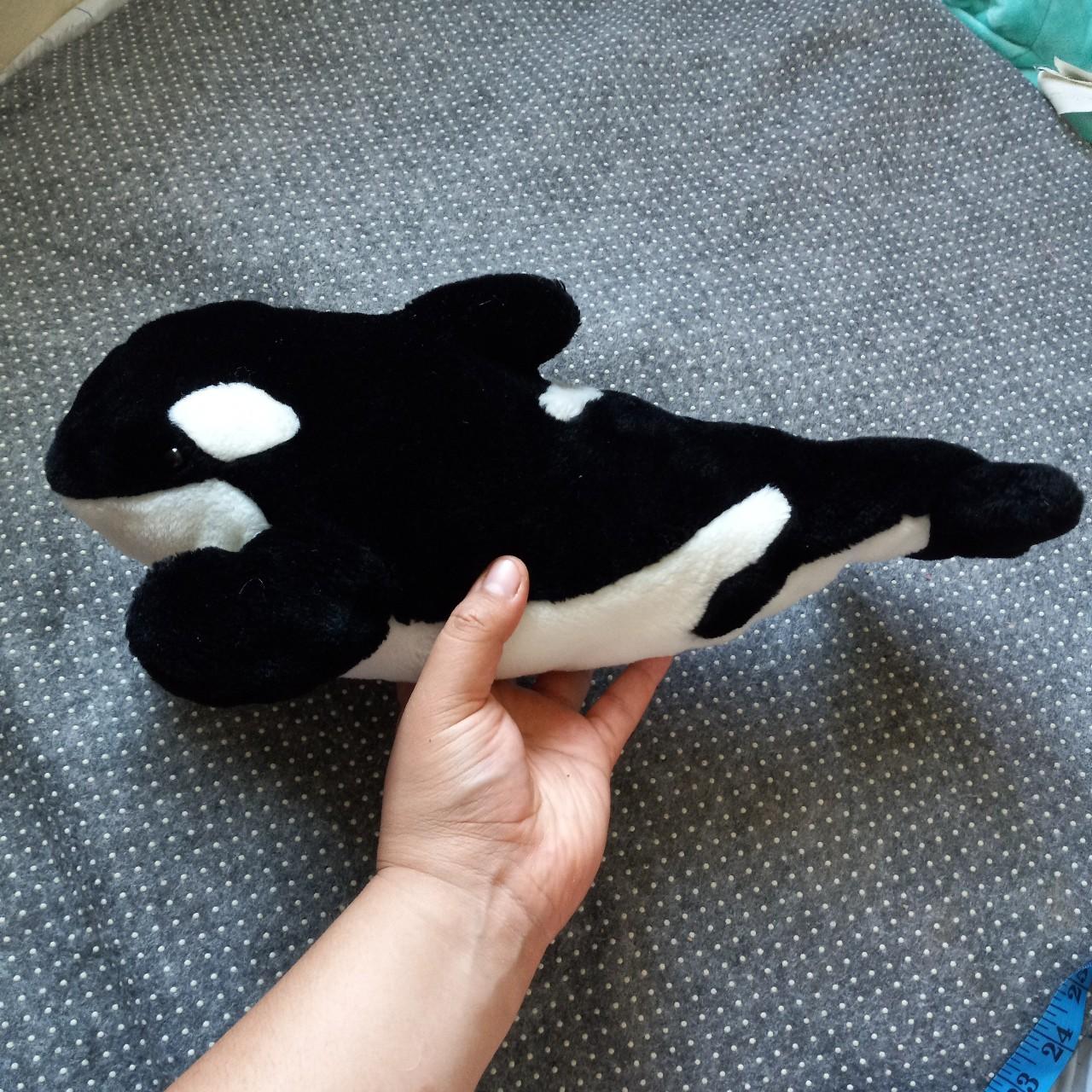 Orca whale plush Size: 14" #orca #plush #whale #toy - Depop