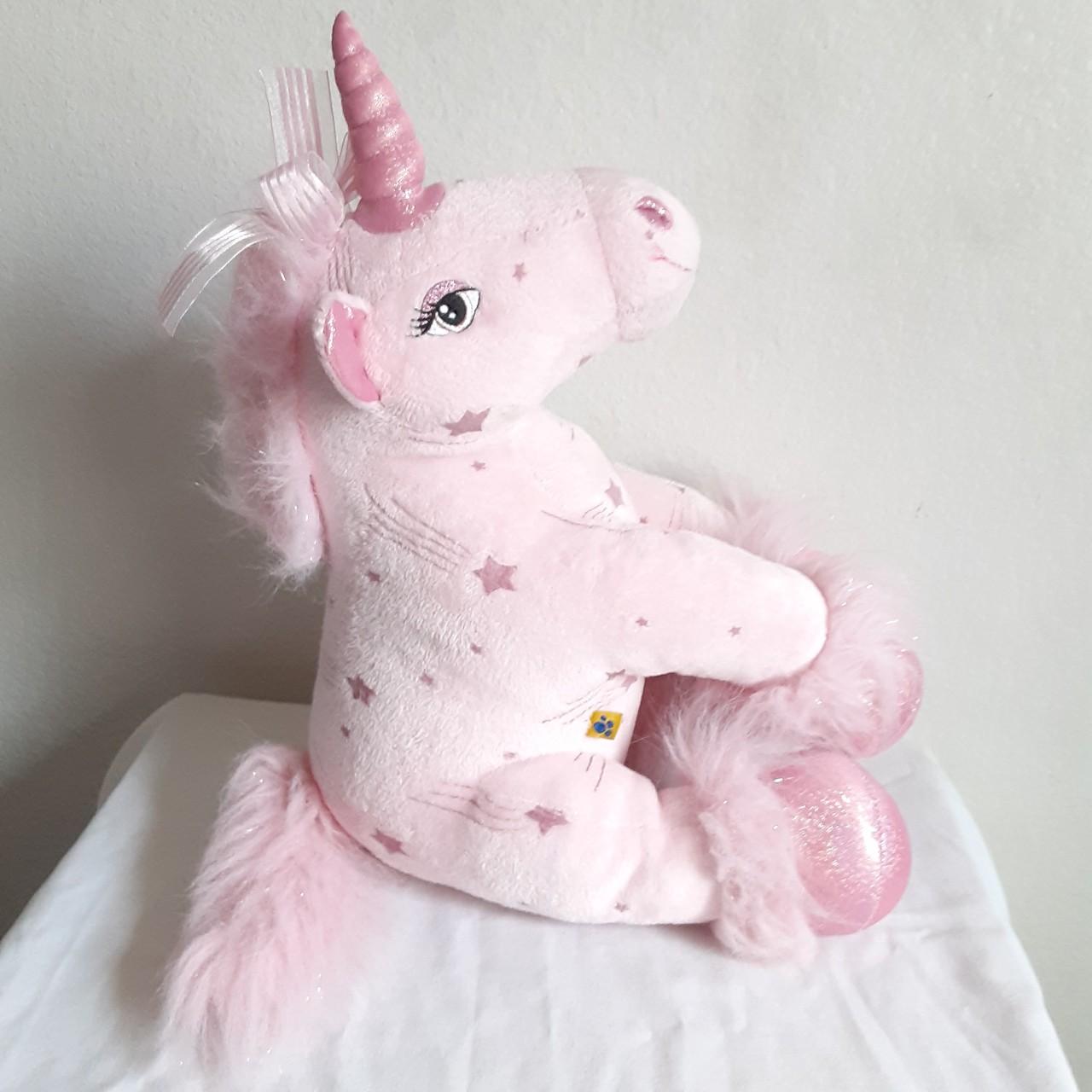 Pink Unicorn plush from Build a bear Size:... - Depop