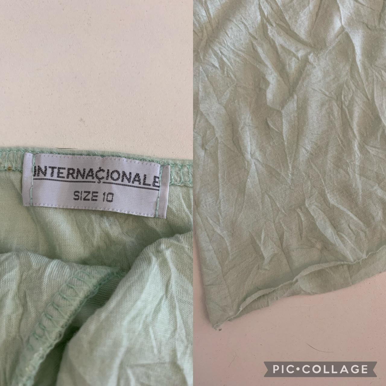 Vintage Y2k Green Milkmaid Cami Vest Top With Lace Depop