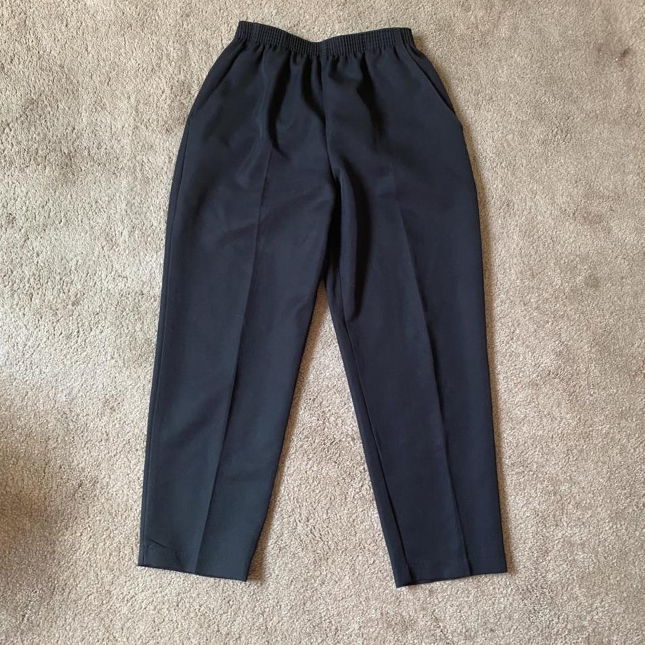 Vintage black slacks, could be men or womens! mens... - Depop