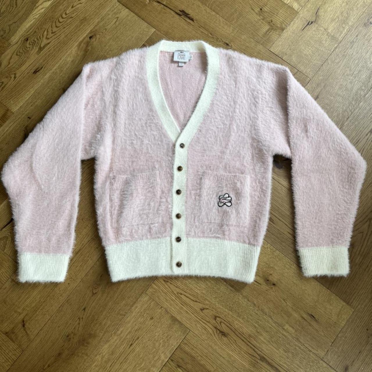 Golf Wang Men's Pink and White Cardigan | Depop