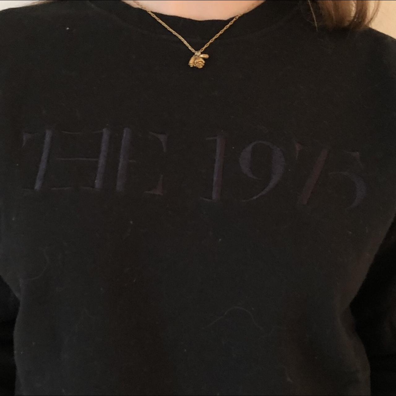 Official The 1975 merch black embroidered logo... | Depop