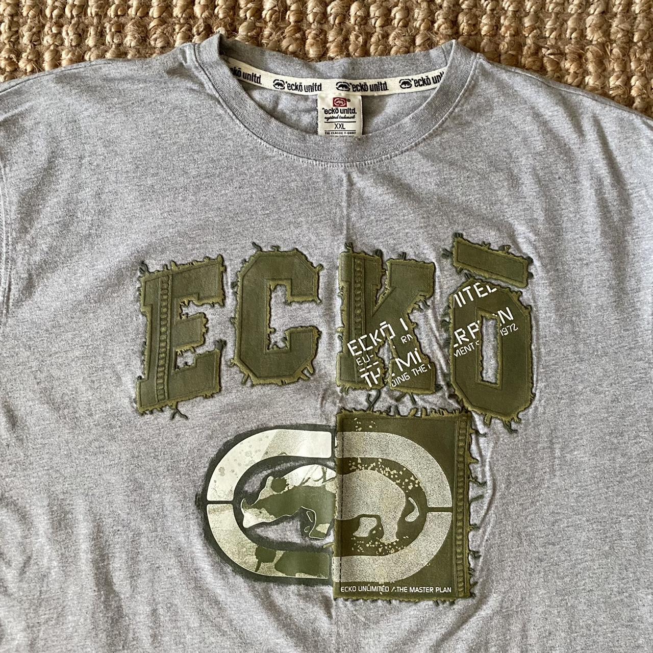 Vintage Grey Ecko Unltd Hip hop 90s Y2K Skater... - Depop