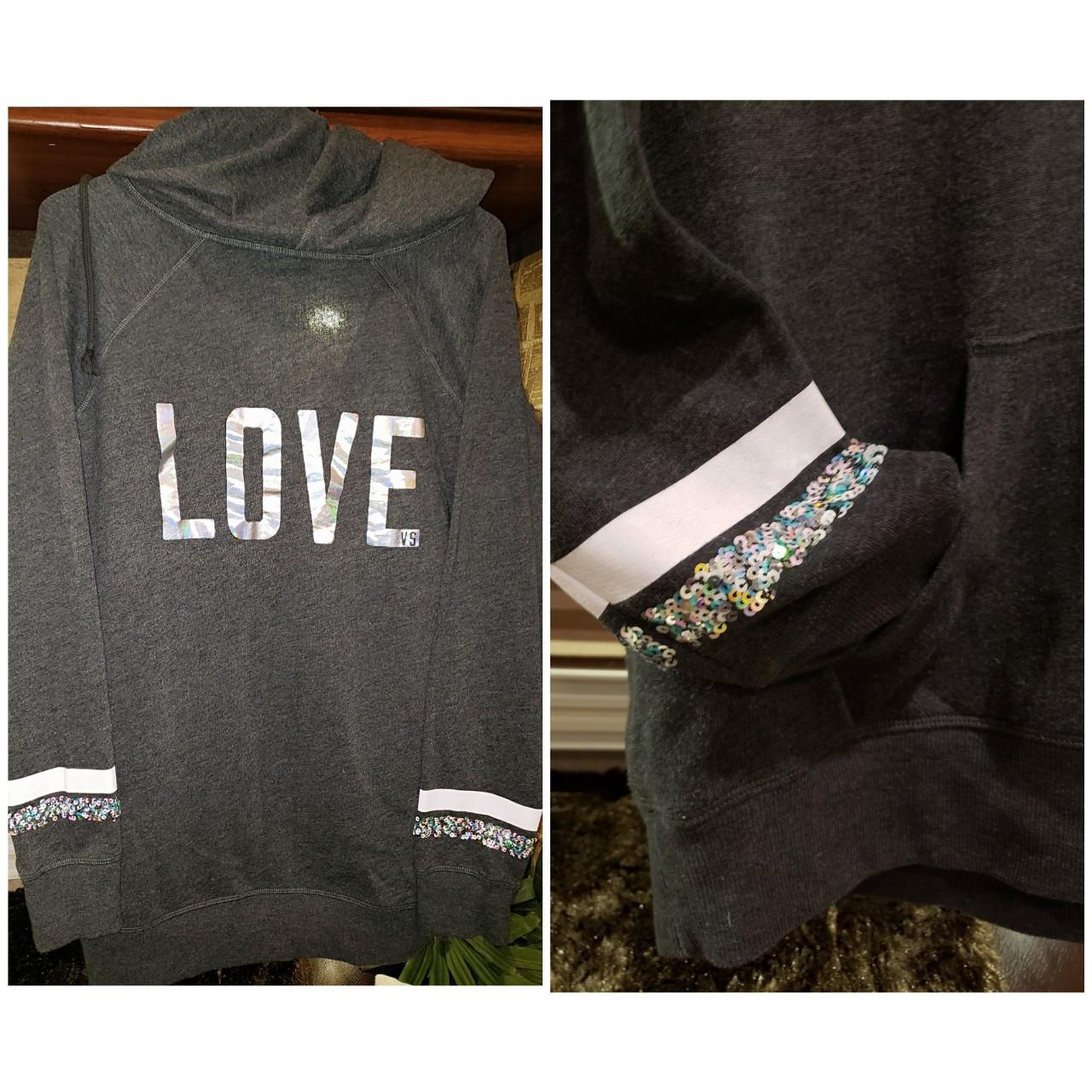 Victoria's Secret BLING silver sleeve sequence... - Depop