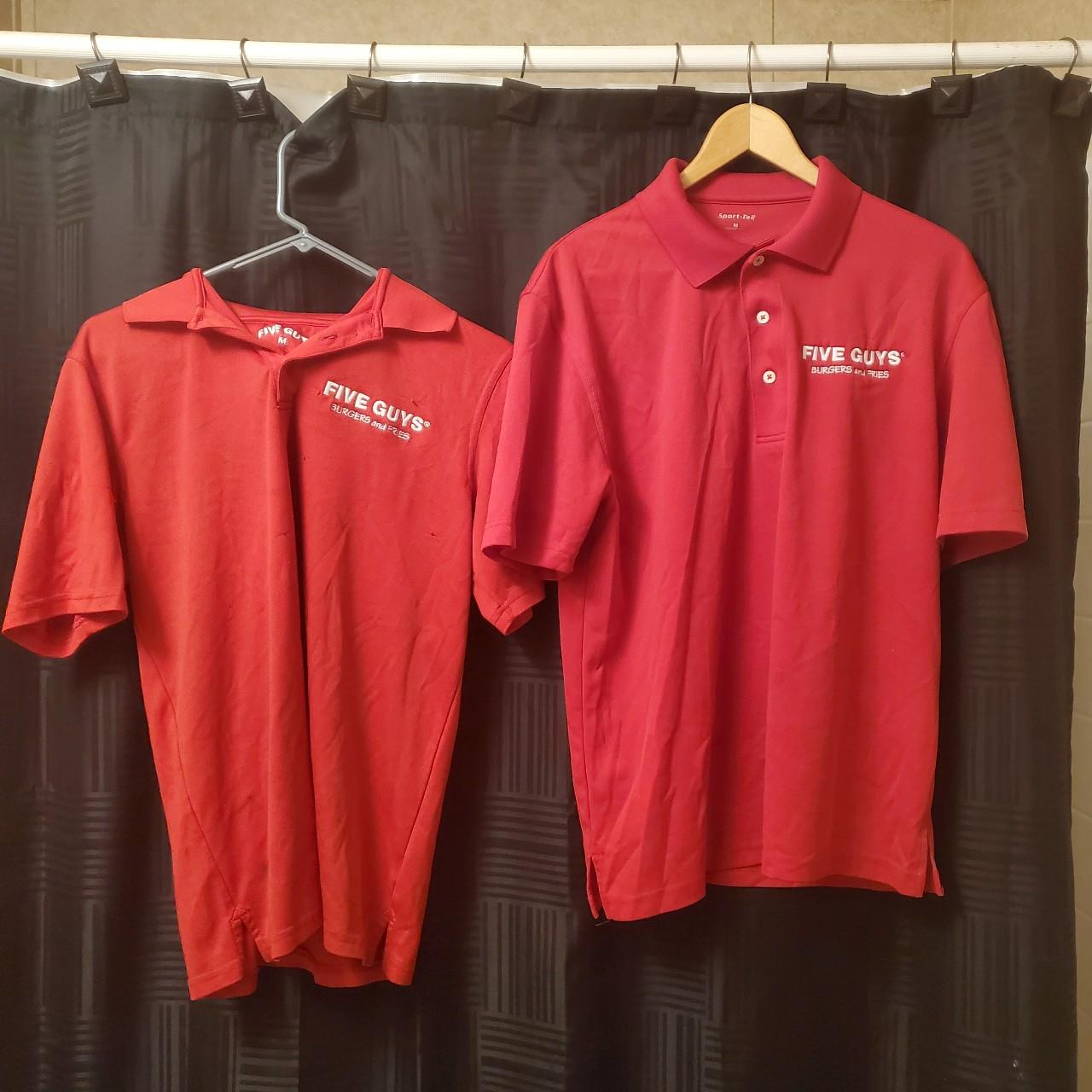 Five guys manager shirts, comfy asf and drippy asf... - Depop