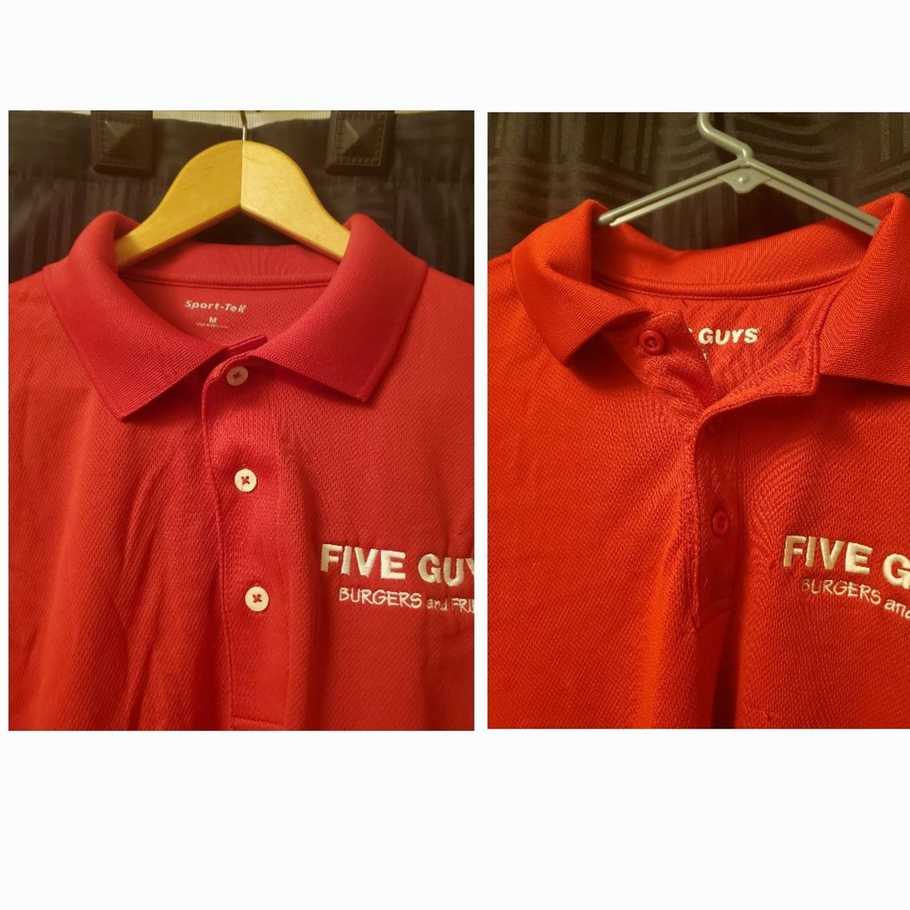 Five guys manager shirts, comfy asf and drippy asf... - Depop