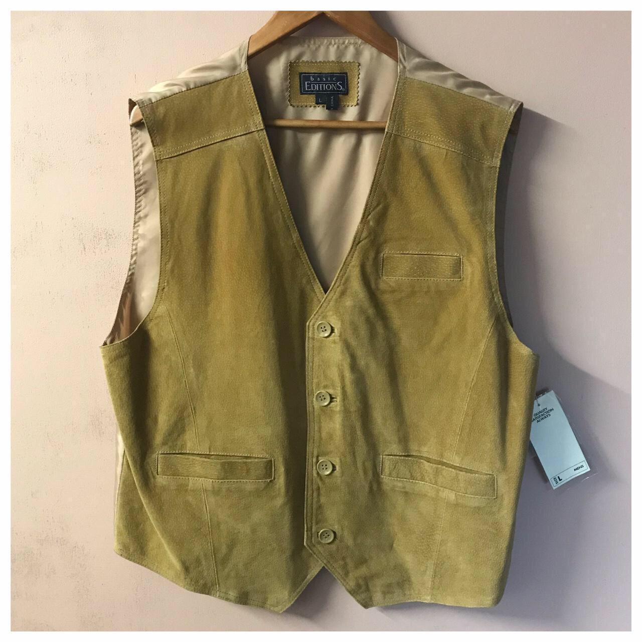 Vintage Basic Editions Genuine Suede Leather... - Depop