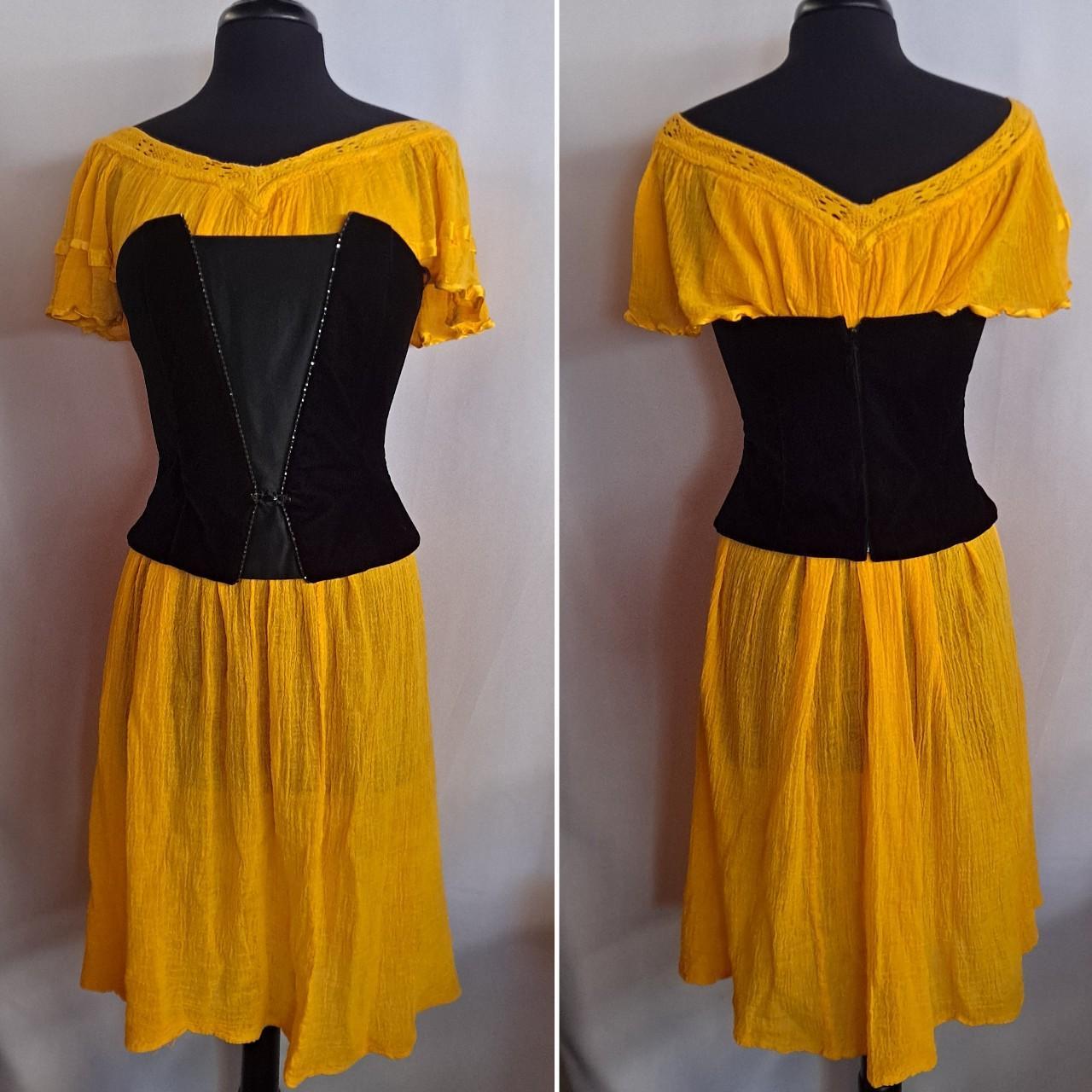 Vintage 1946 Women's Yellow Dress | Depop