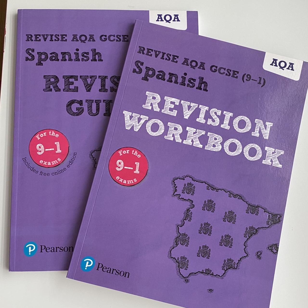 Gcse spanish revision guide and workbook from aqa - Depop