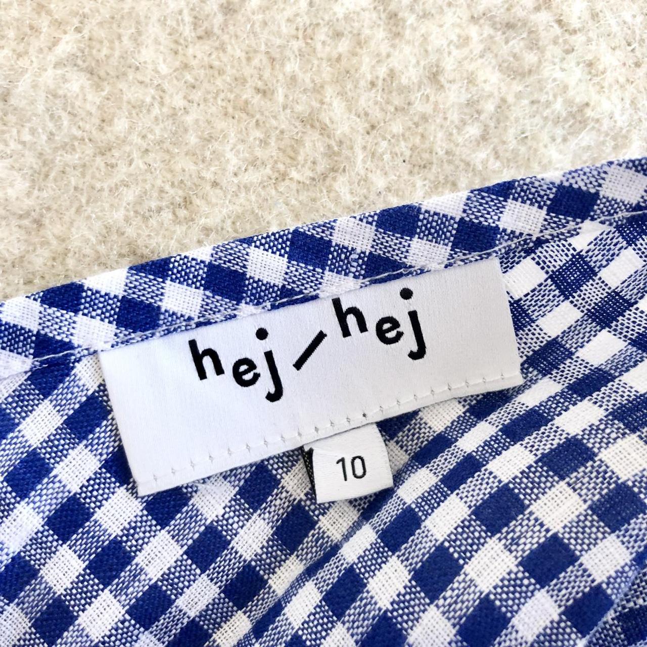 HEJ JEJ 100% linen BFF dress in blue gingham! This... - Depop