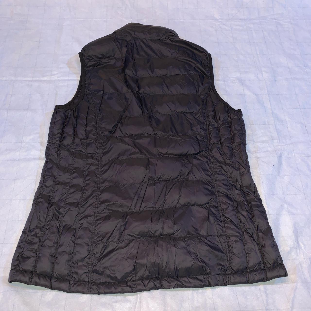 Heatkeep Feather-Stuffed Black Vest Size: best fits... - Depop