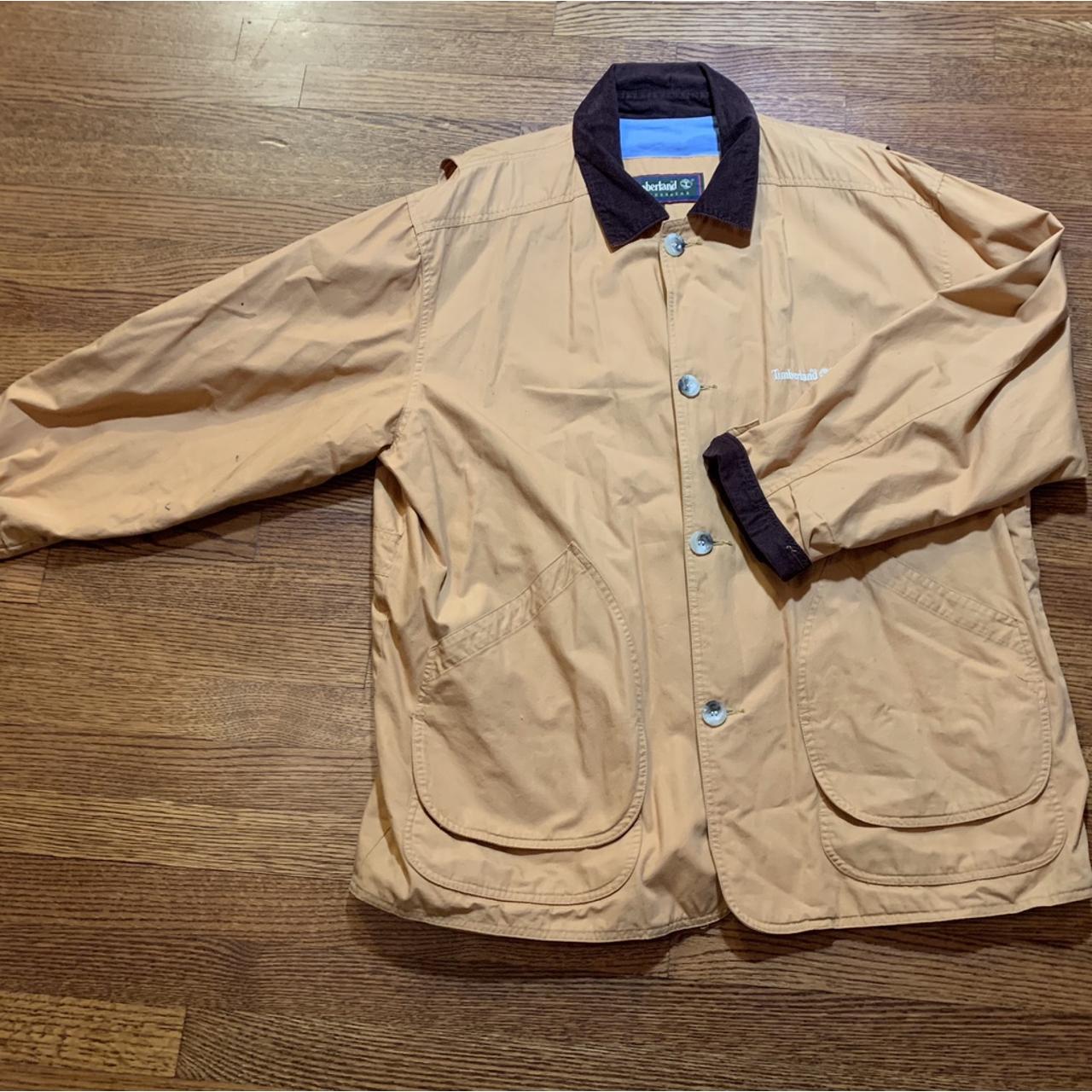 Vintage timberland weather gear field jacket with... - Depop