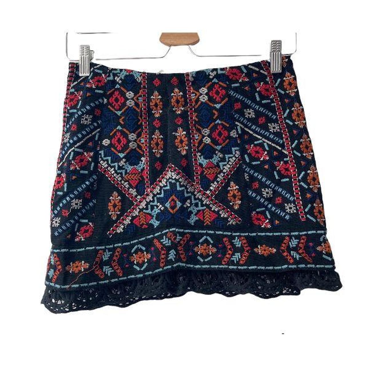 Ecote Women's Black Skirt | Depop