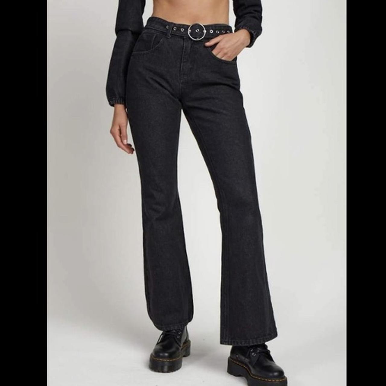 MILK IT NUMB RECYCLE DENIM JEAN IN BLACK Size... - Depop