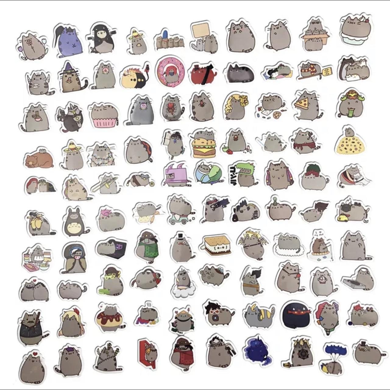 Pusheen cat stickers (100 pcs) Great for cars,... - Depop