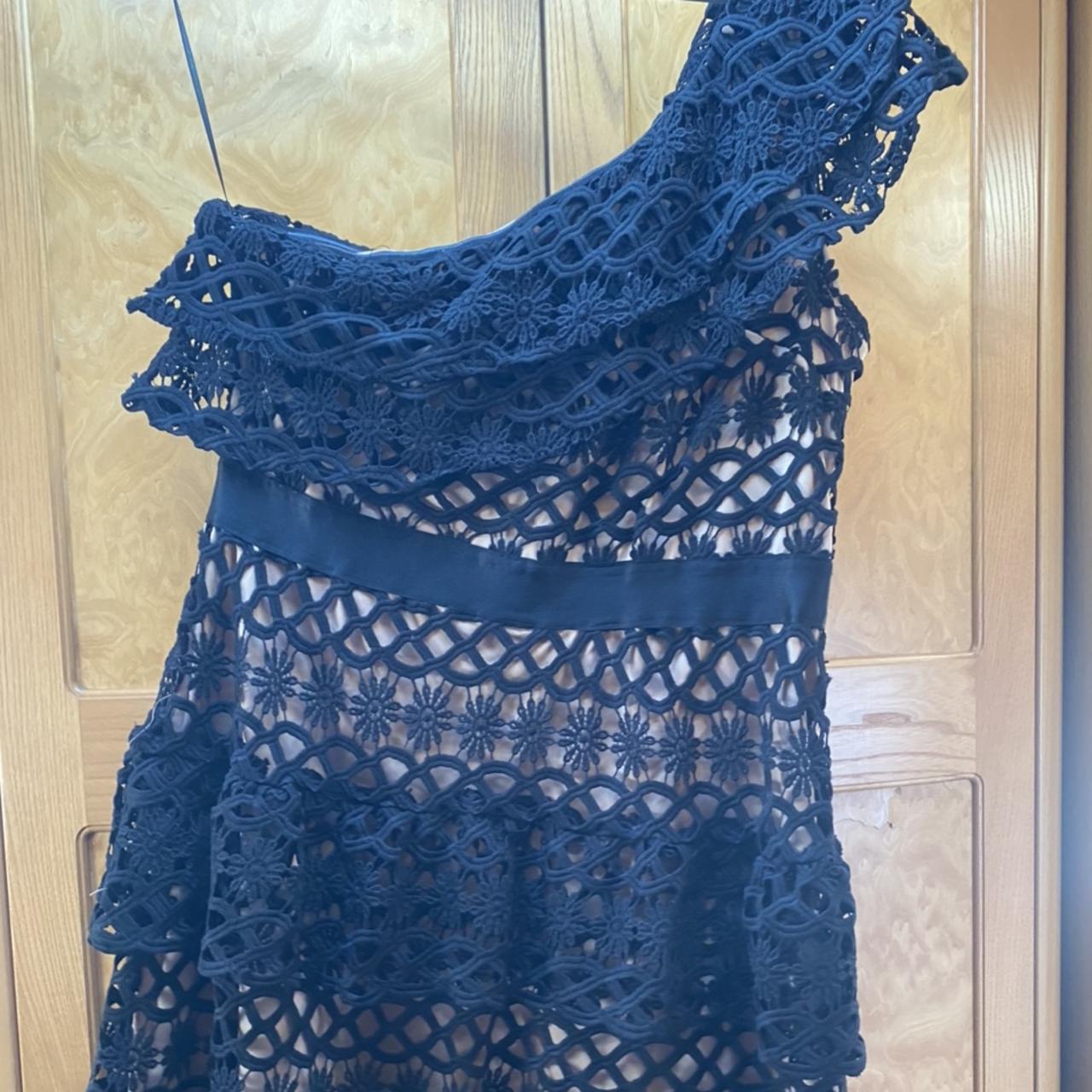 Forever unique dress WORN ONCE! Mesh frill detail... - Depop