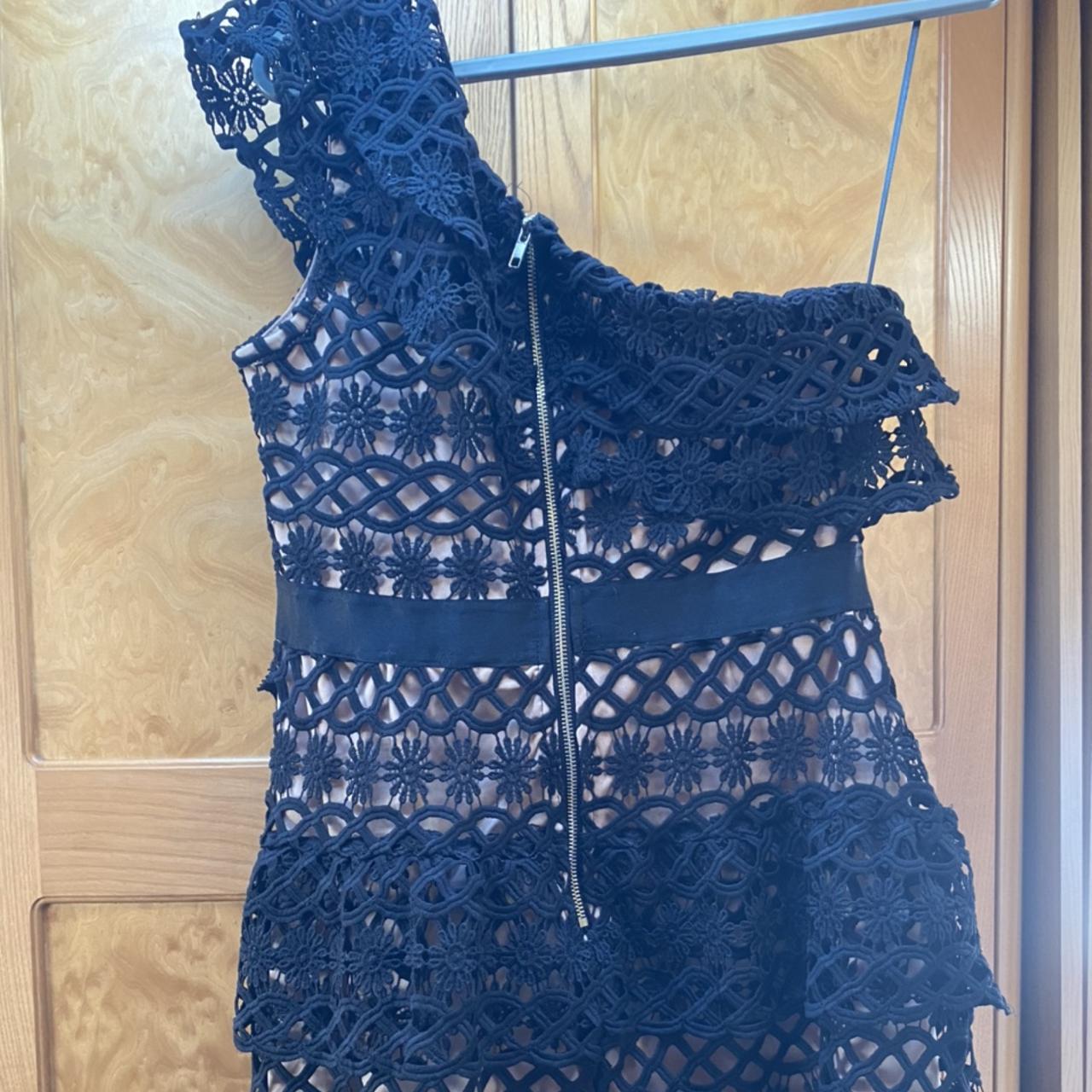 Forever unique dress WORN ONCE! Mesh frill detail... - Depop