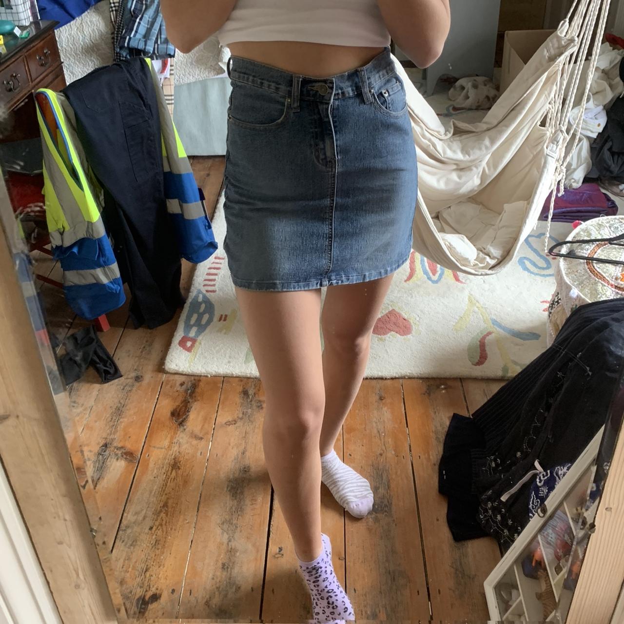 Really Cute Denim Skirt Depop