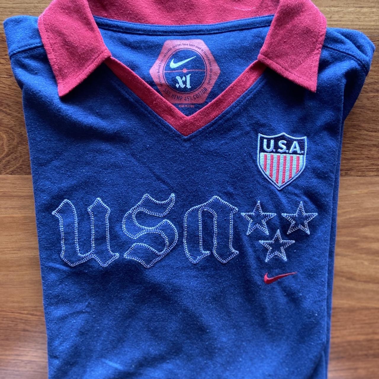 USA Men's Hemp Soccer Jersey in XL #soccer #usa... - Depop