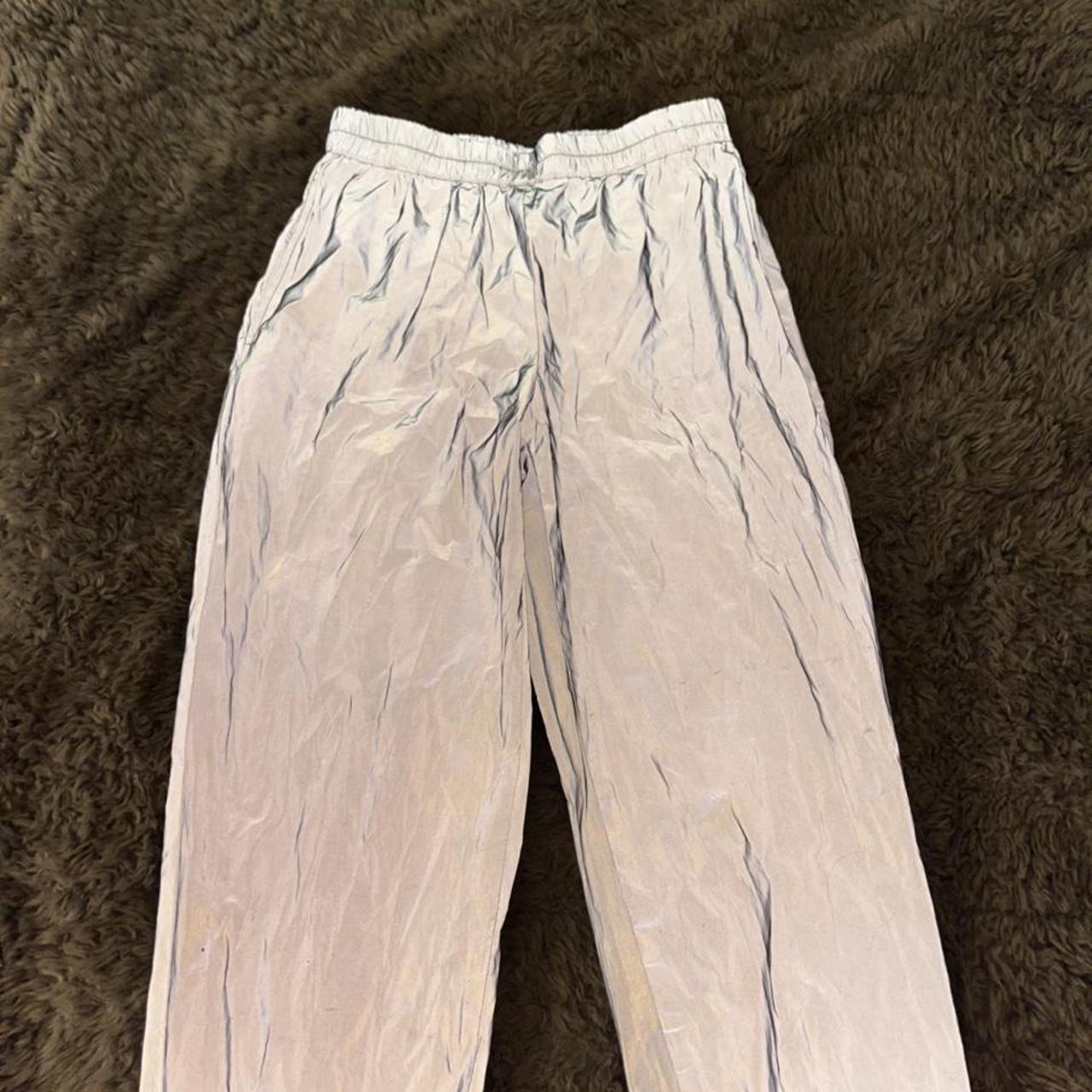 Size M reflective joggers - Depop