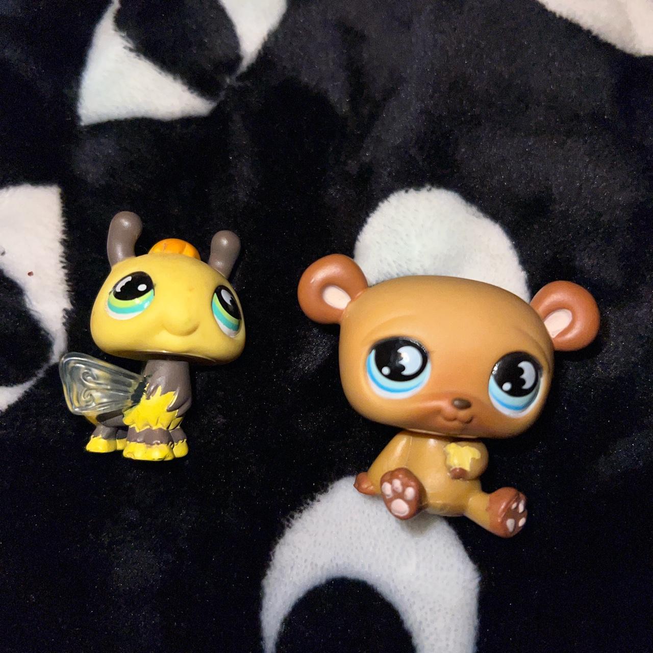 Hasbro Littlest Pet Shop Bear & Bee Pair - general... - Depop