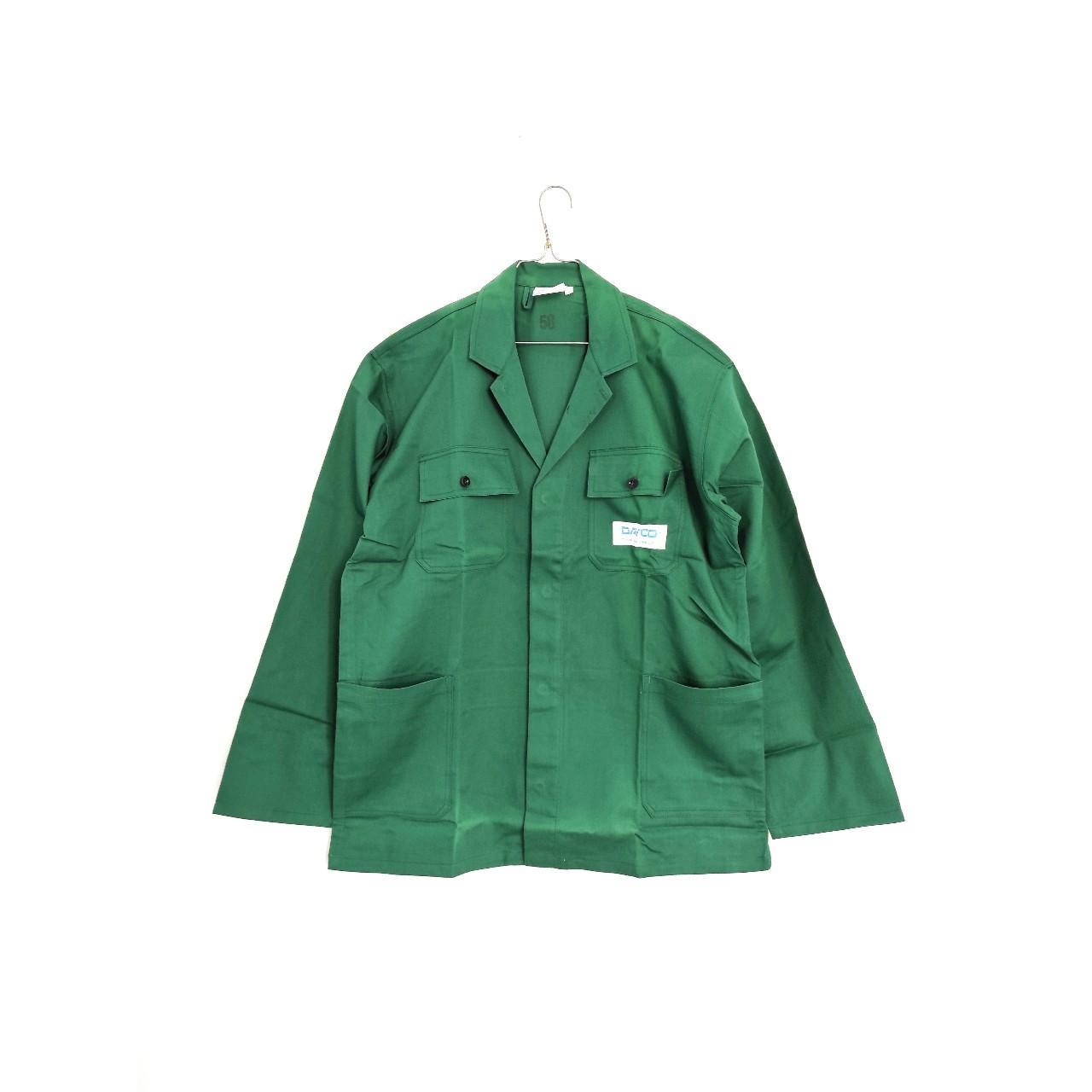 New green work jacket size 58 shoulder 52 cm, Chest... - Depop