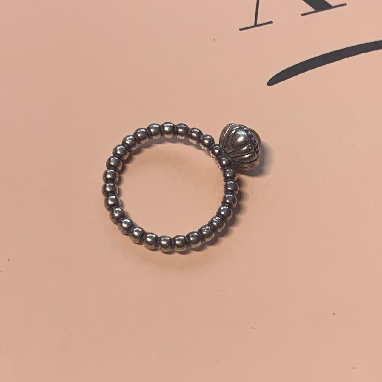 Pandora April birthstone ring size 52 silver ... - Depop