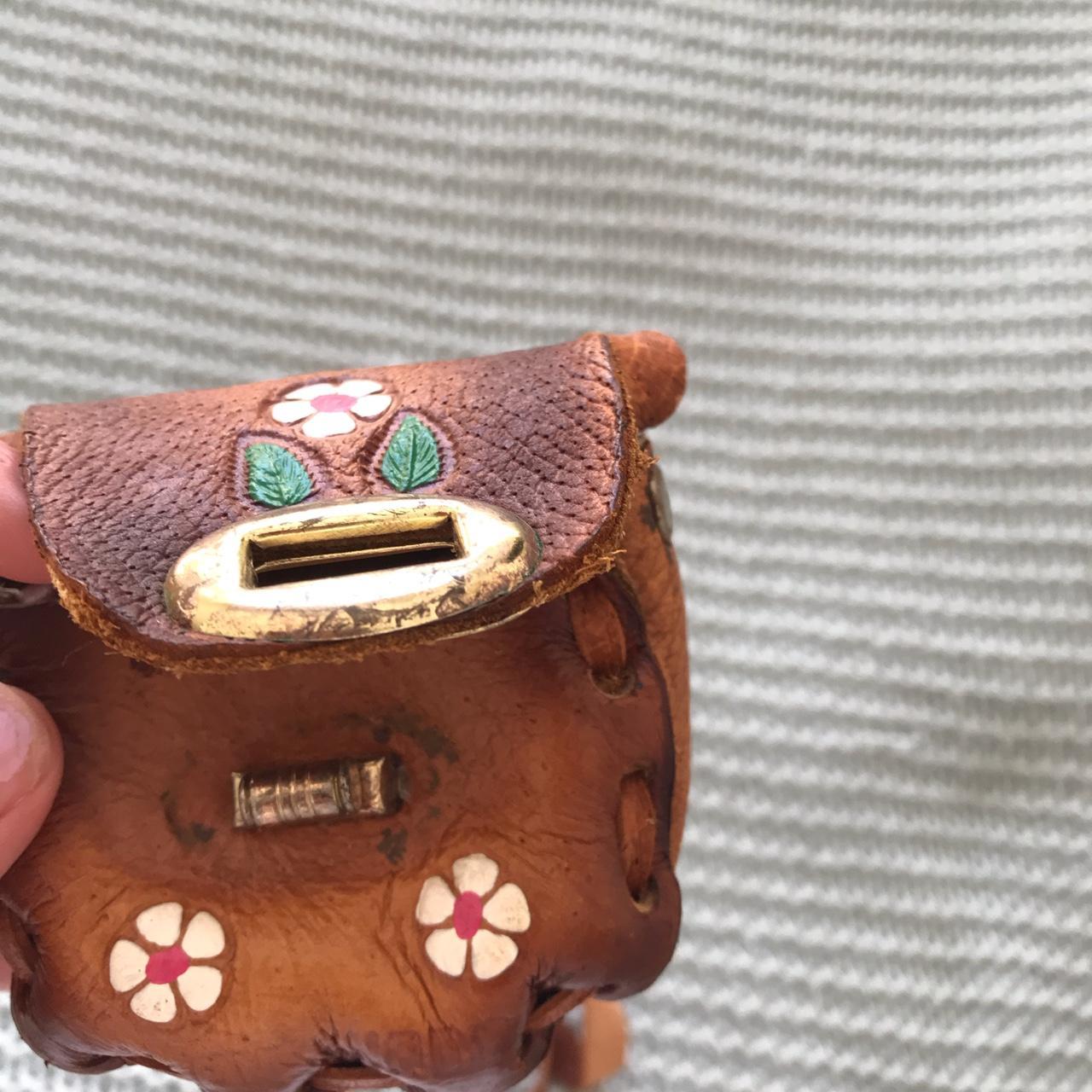 brown leather mexican mini purse if anyone of this... - Depop
