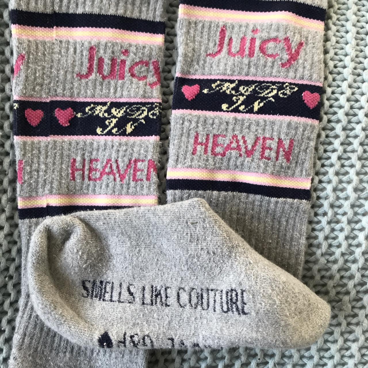 y2k juicy couture socks ‘Juicy’, ‘made in heaven’... - Depop